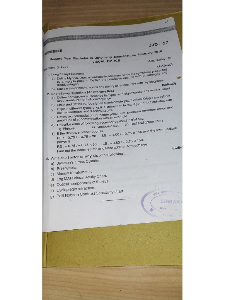Visual Optics | PDF