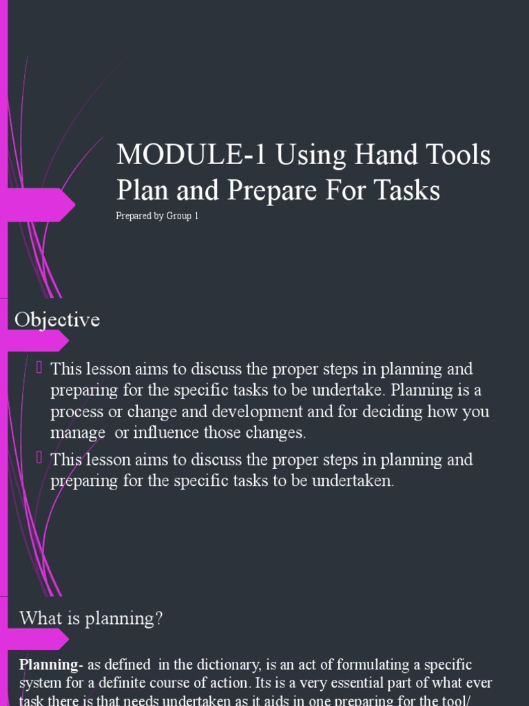 A Comprehensive Guide to Planning and Preparing Tasks Using Hand Tools Safely and Effectively ...
