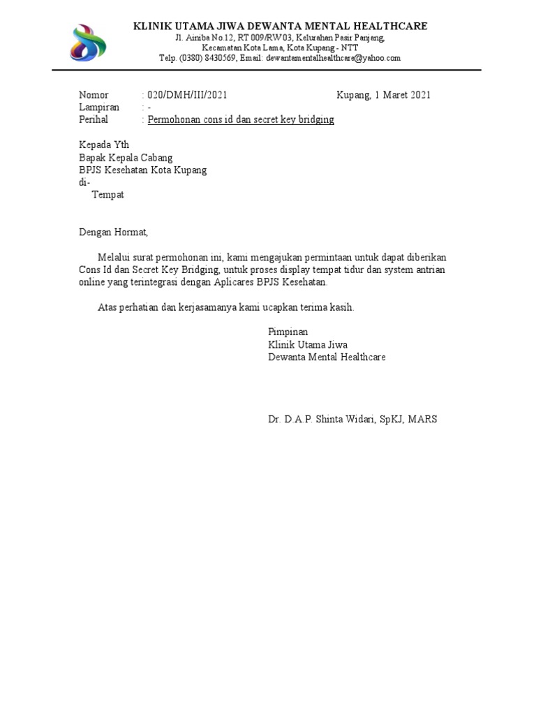 Surat Ke BPJS Kesehatan Kupang 8 | PDF | Pengembangan Diri