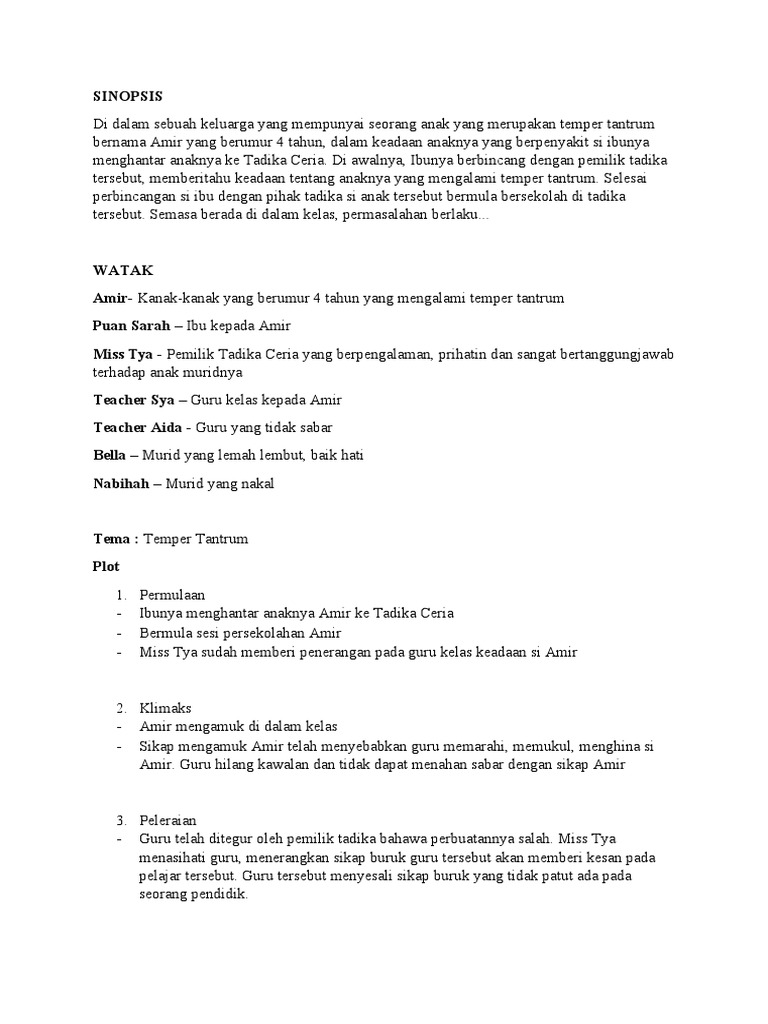 Temper Tantrum (Final) | PDF