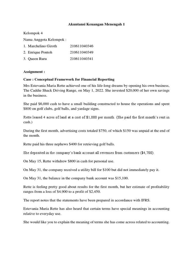 Tugas Studi Kasus AKM1 Kelompok 4 | PDF | Income | Expense