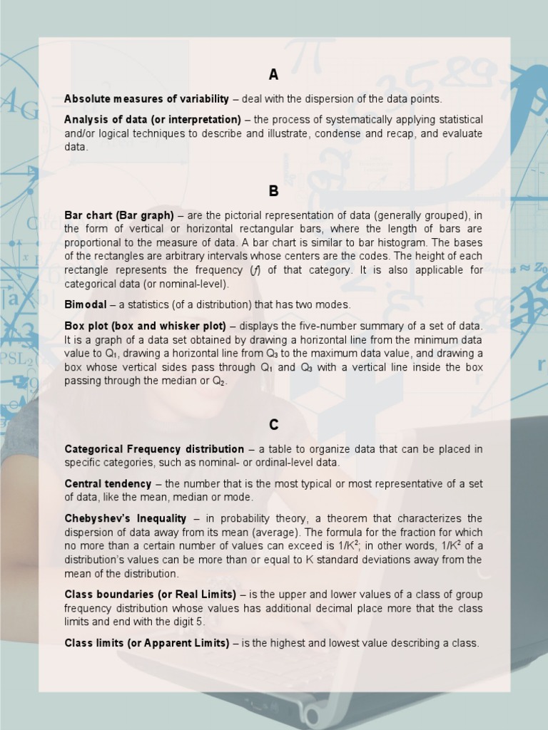 Statistics and Probability Dictionary | Download Free PDF | Skewness ...