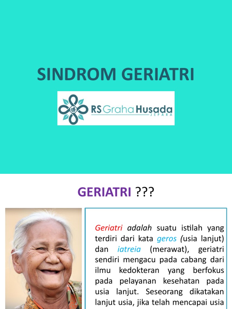 Sindrom Geriatri RSGH | PDF