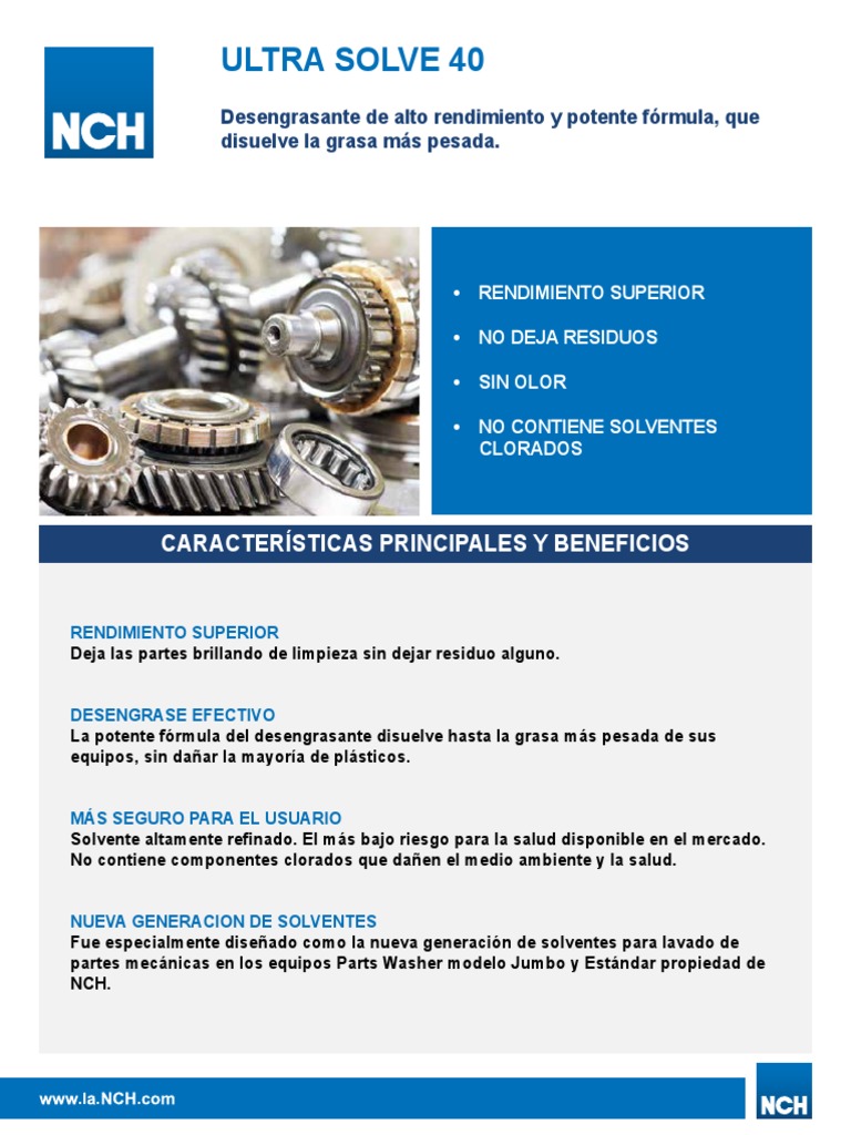 Ficha Tecnica Pe Ultra Solve 40 - 2020 | PDF | Materiales | Química