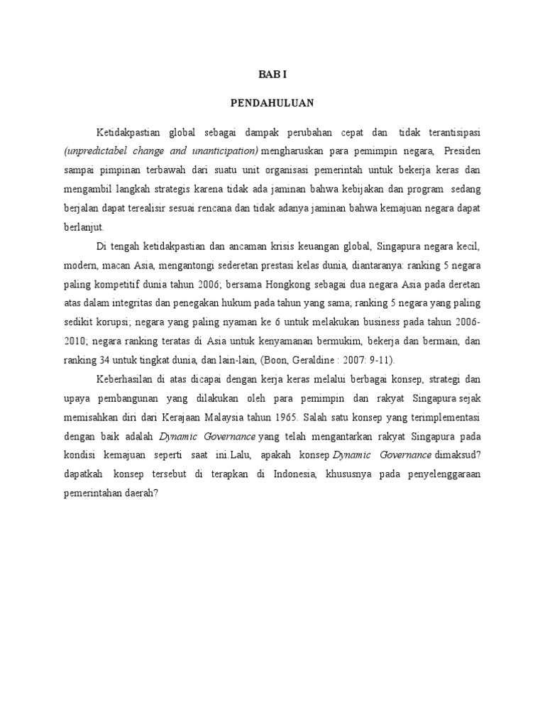 Makalah Dynamic Governance | PDF