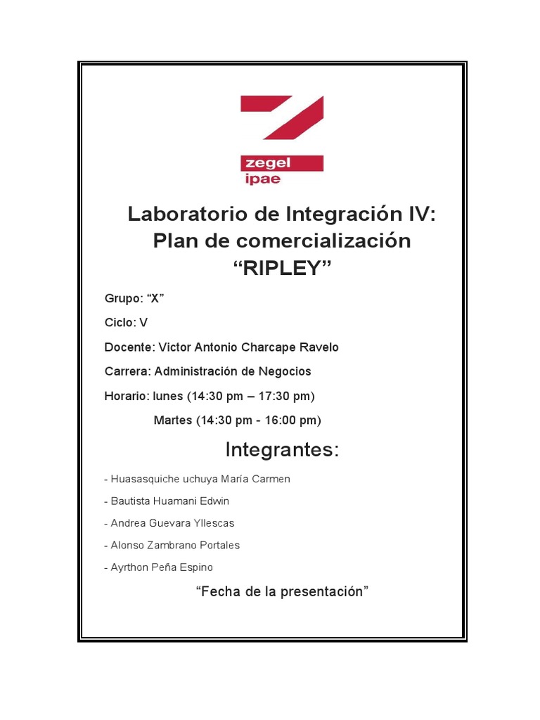 Grupo Ripley Semana | PDF | Marketing | Logística