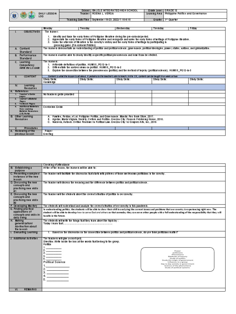 PPG DLL Week 1 | PDF | Learning | Teachers