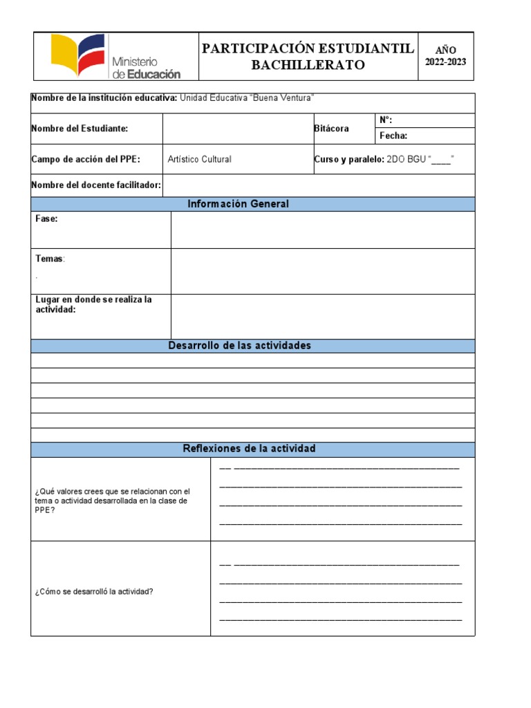 Bitacora - Ppe | PDF | Aprendizaje