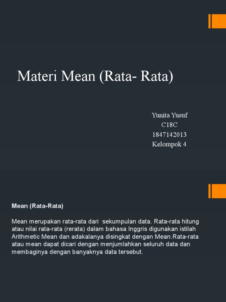 Materi Mean | PDF