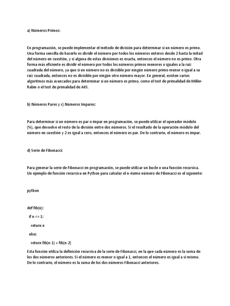 Funcionamiento Y Definicion Vittini Descargar Gratis Pdf Número Primo Python Lenguaje De