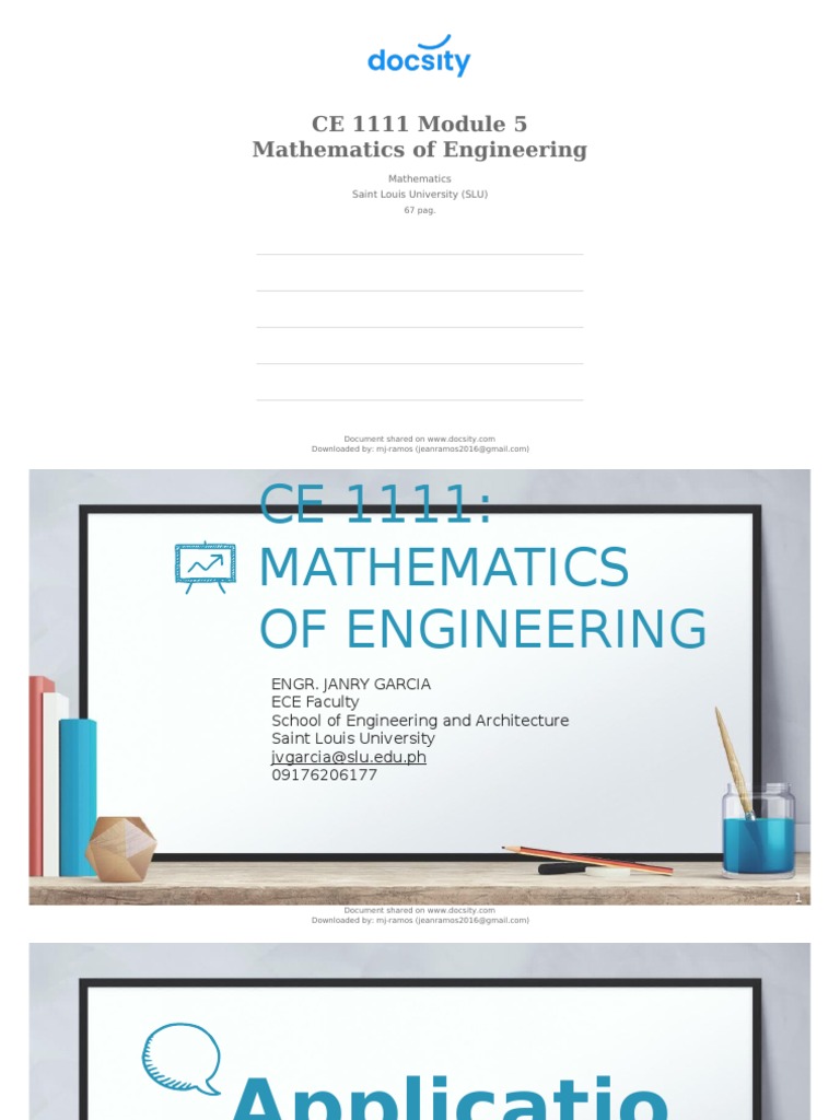 Engineering Math: Linear Equations Guide | PDF | Equations | System Of ...