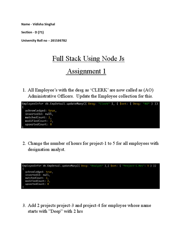 Full Stack Assignment 1 | PDF | Computer Programming | Computing