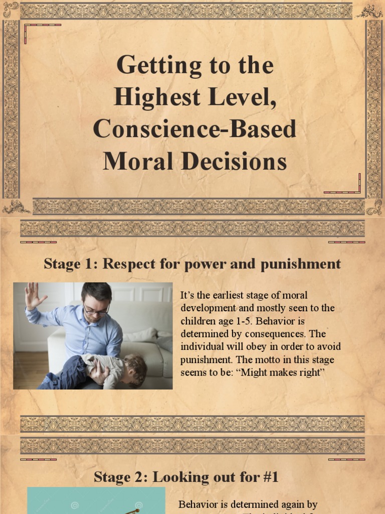 Getting To The Highest Level Conscience Based Moral Decisions | PDF ...
