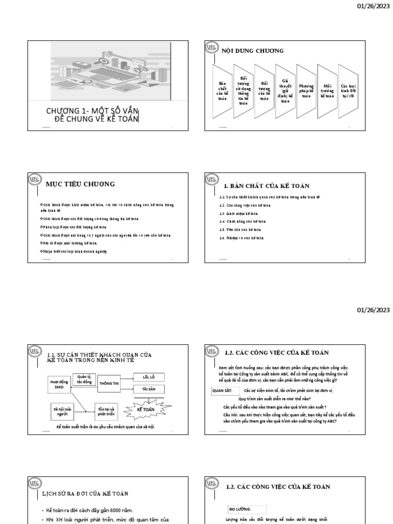 NLKT - c1 Nhung Van Đe Chung - SV | PDF