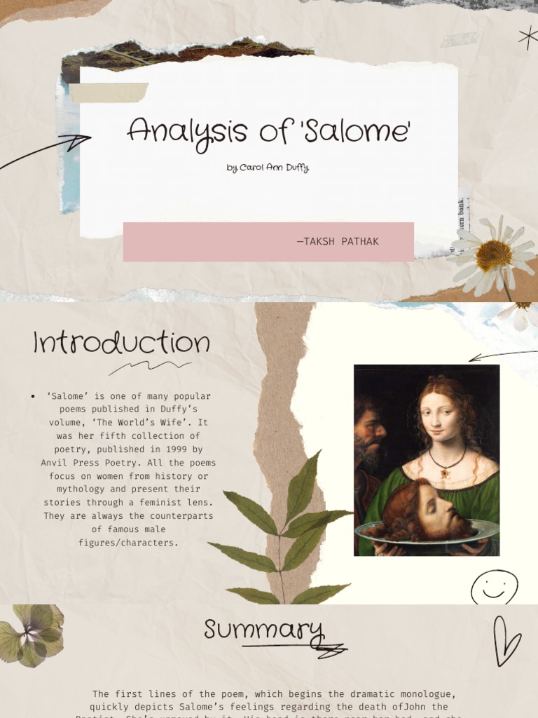 Analysis of 'Salome' | PDF | Poetry