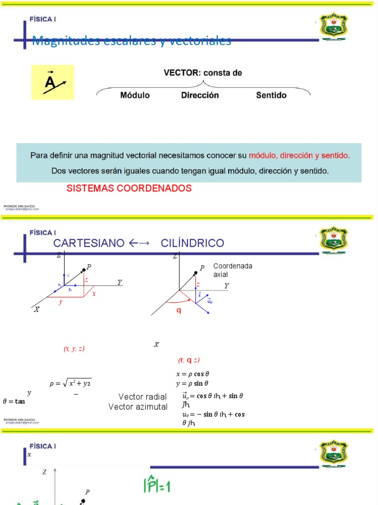 Fisica 1 Vect | PDF | Vector Euclidiano | Física