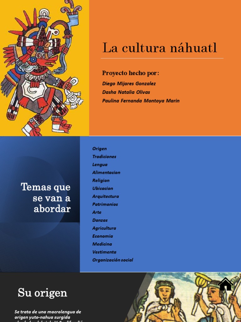 Presentacion Cultura Nahuatl | PDF | Náhuatl | Ropa