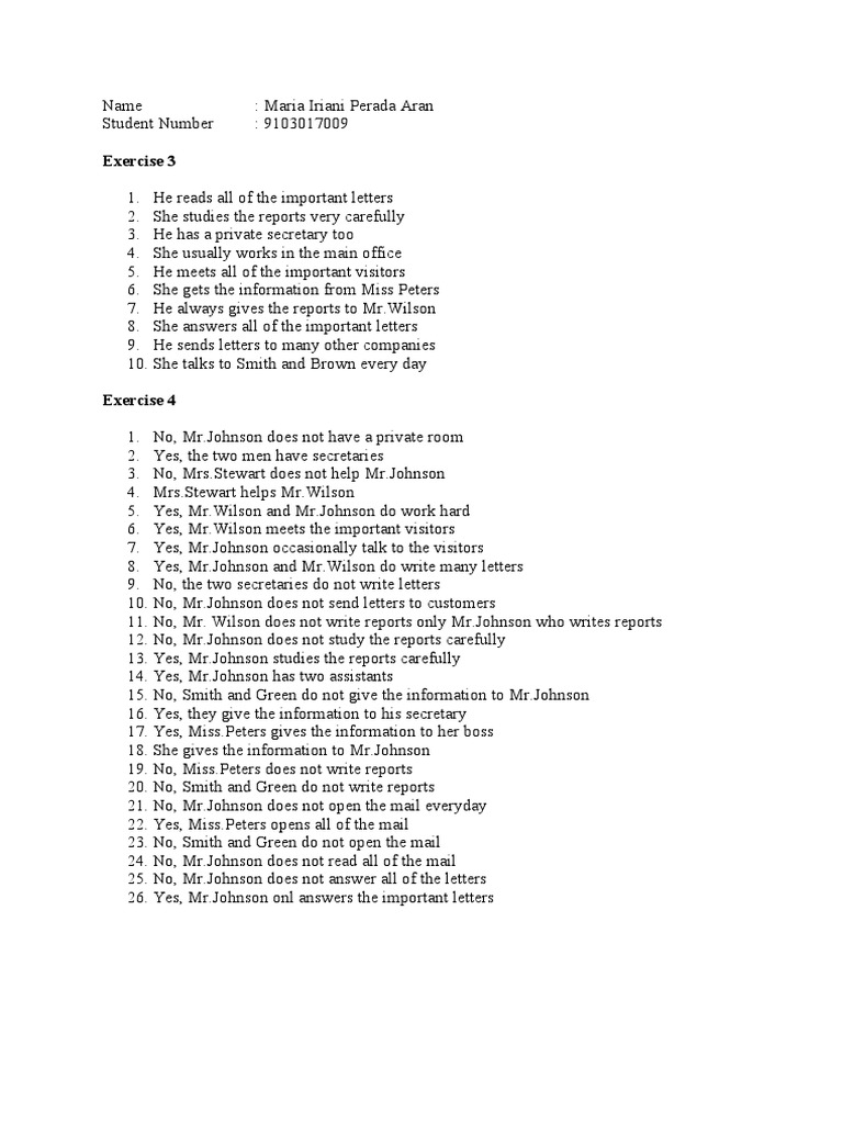 Business Communication Exercises | PDF