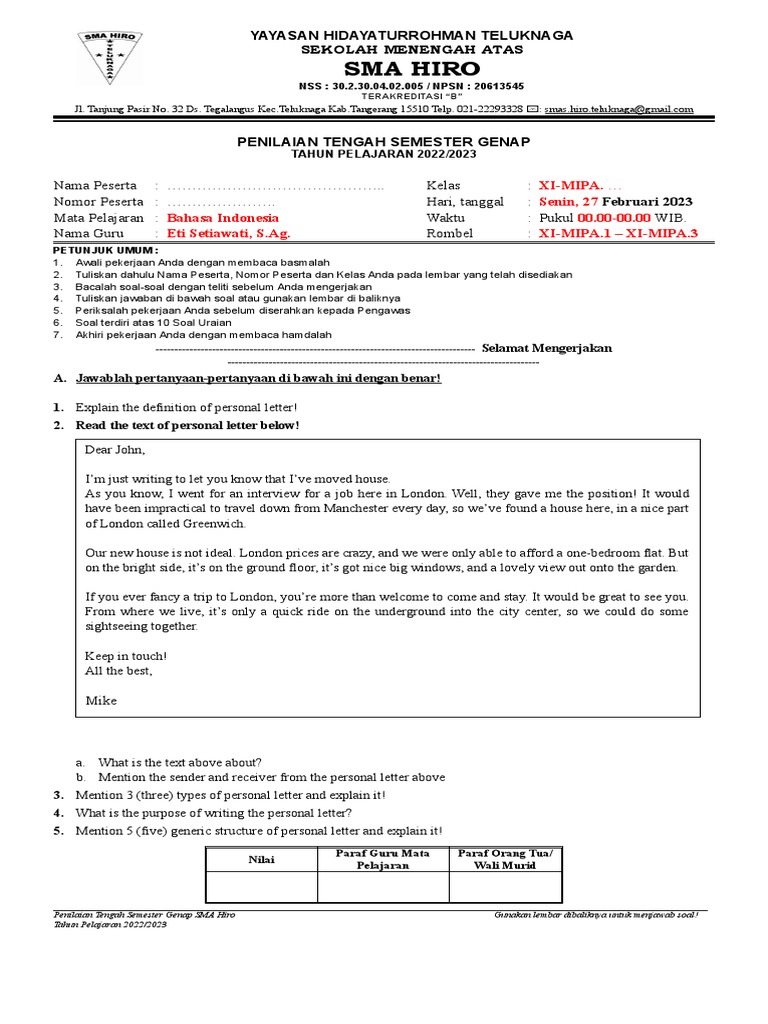 Lisa Utami - Bahasa Inggris IPS XI | PDF | Pupa | Butterfly