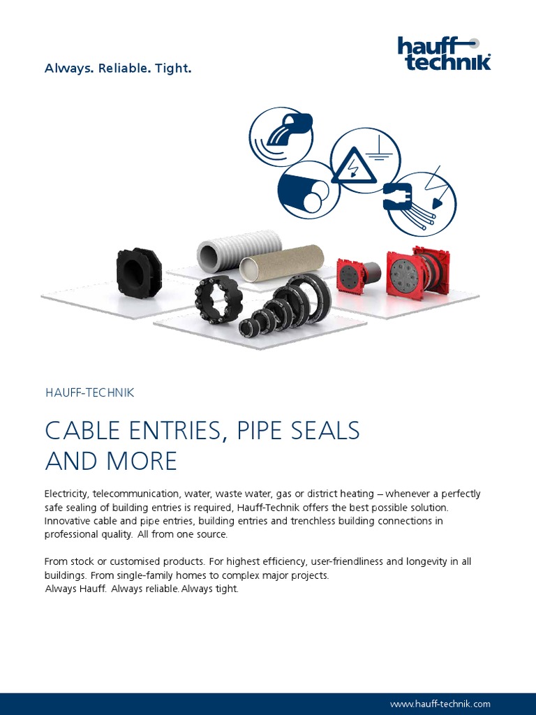Hauff Technik Brochure - 2020 | PDF | Pipe (Fluid Conveyance) | Concrete