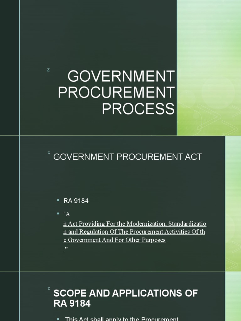 05 Procurement Process | PDF | Procurement | Business