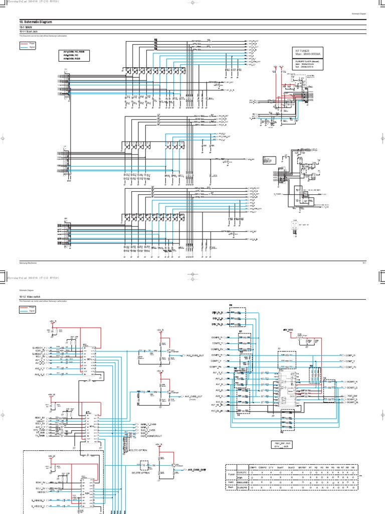 Schematic Diagrams For Samsung PL42S5SXXAZ | PDF | Electronics | Computer Engineering
