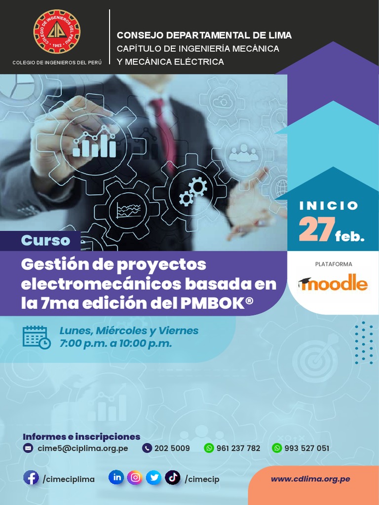 27-FEB-Gestión de Proyectos Electromecánicos Basada en La 7ma Edición de PMBOK | Descargar ...