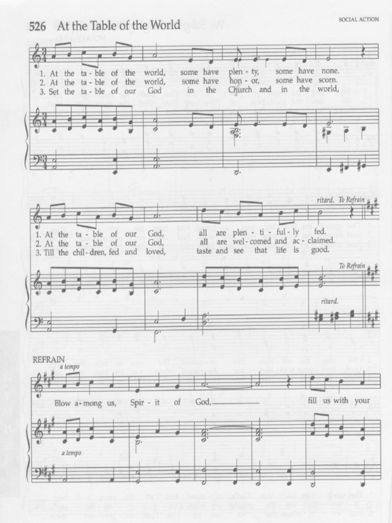 At The Table of The World | PDF