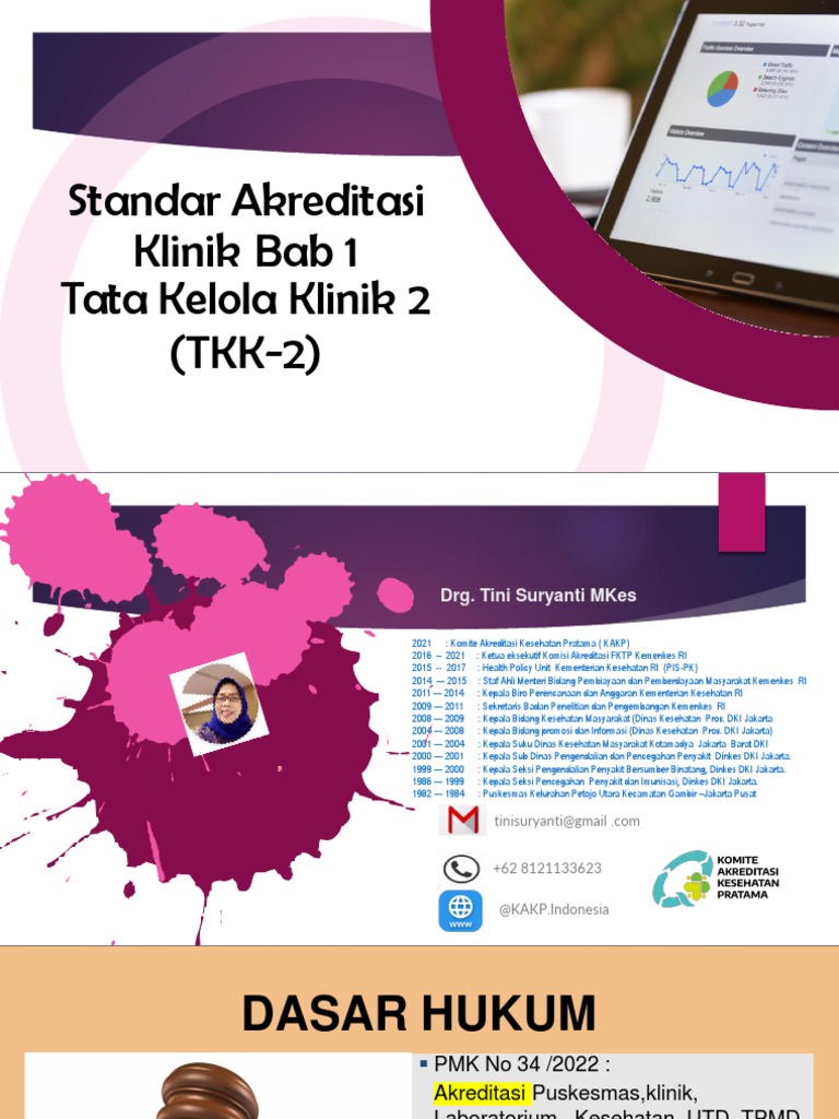 Standar Akreditasi Klinik Bab 1 TKK 2 | PDF