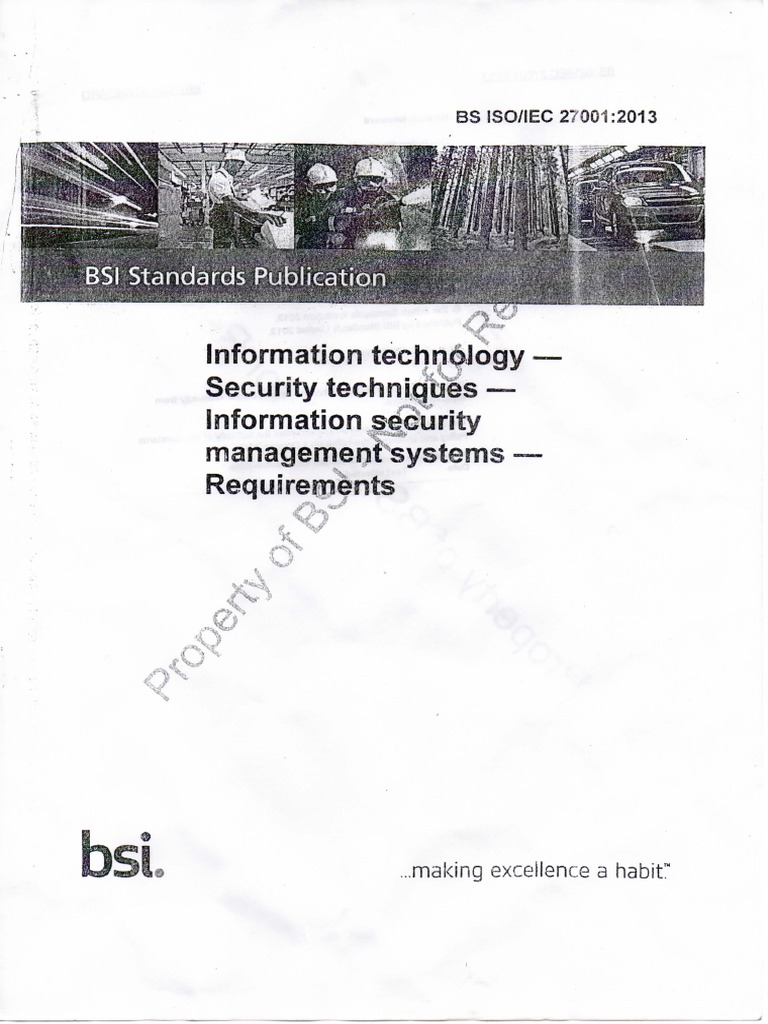 Bsi Iso-Iec 27001 2013 | PDF | Regulation