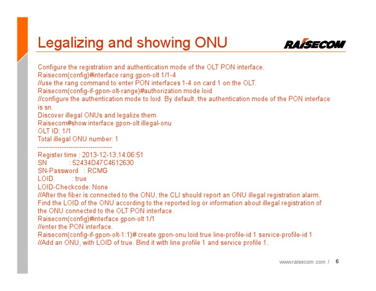 Raisecom Service Provisioning and Configuration | PDF