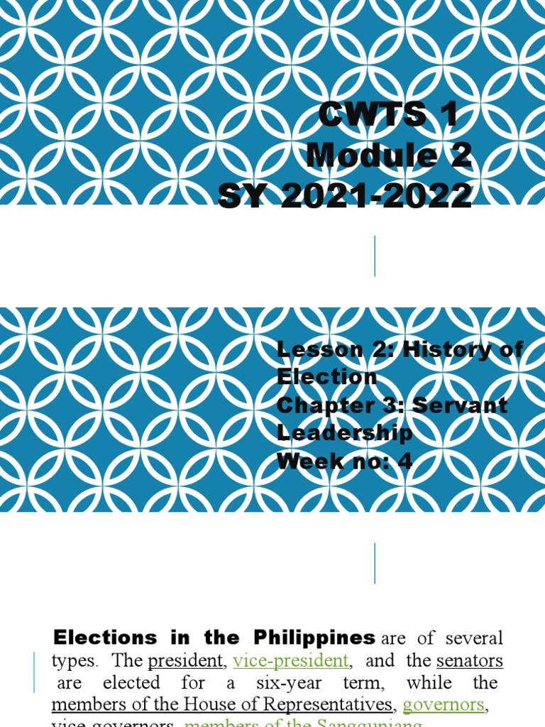CWTS 1 Module 2 | PDF | Elections | Voting