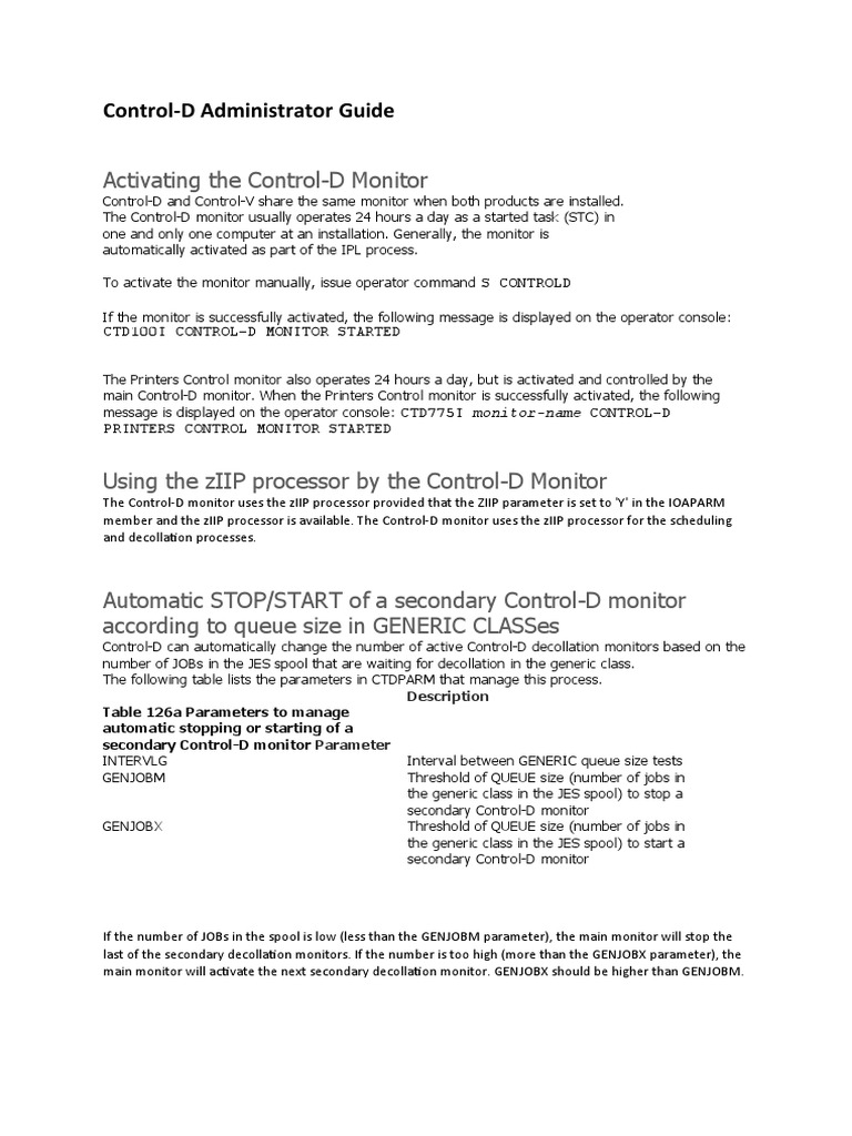 Control-D Administrator Operations Guide | PDF | Systems Engineering ...