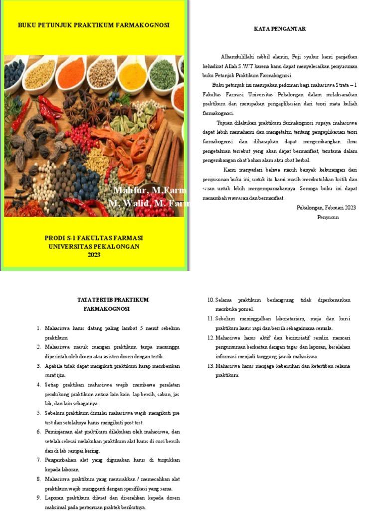 Buku Praktikum Farmakognosi | PDF