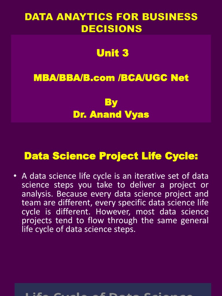 Unit 3 Data Analytics | PDF | Conceptual Model | Data Model