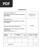 Formato - Packing List-2022 | PDF | Gestión de la cadena de suministro ...