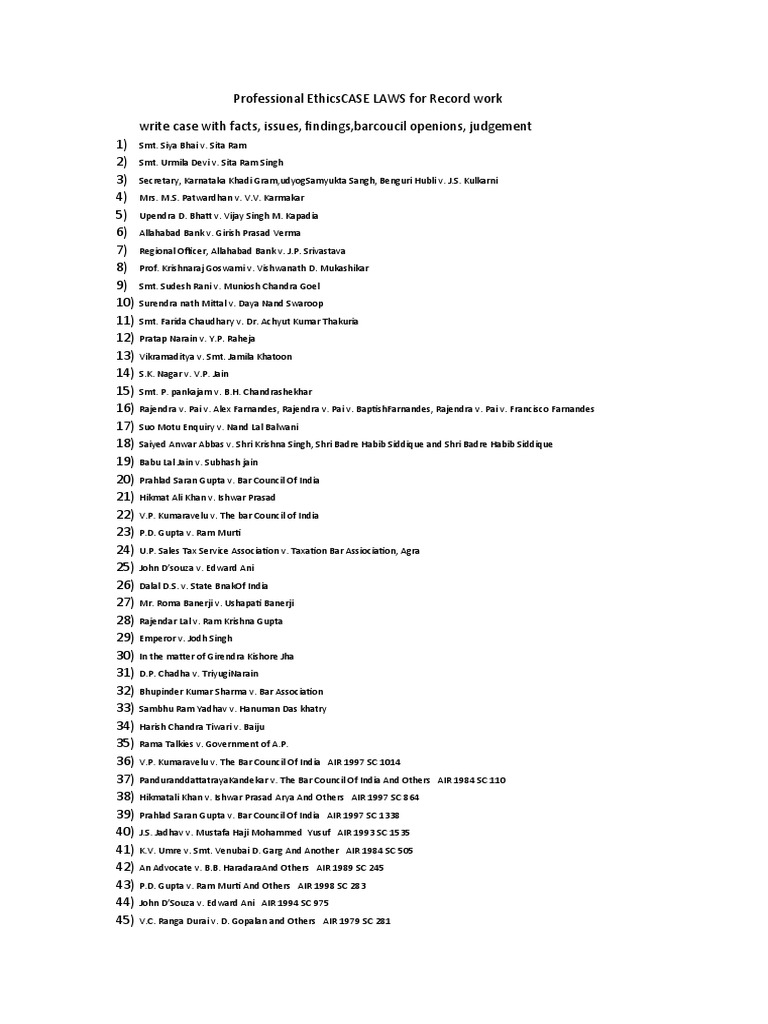 Case Laws | PDF