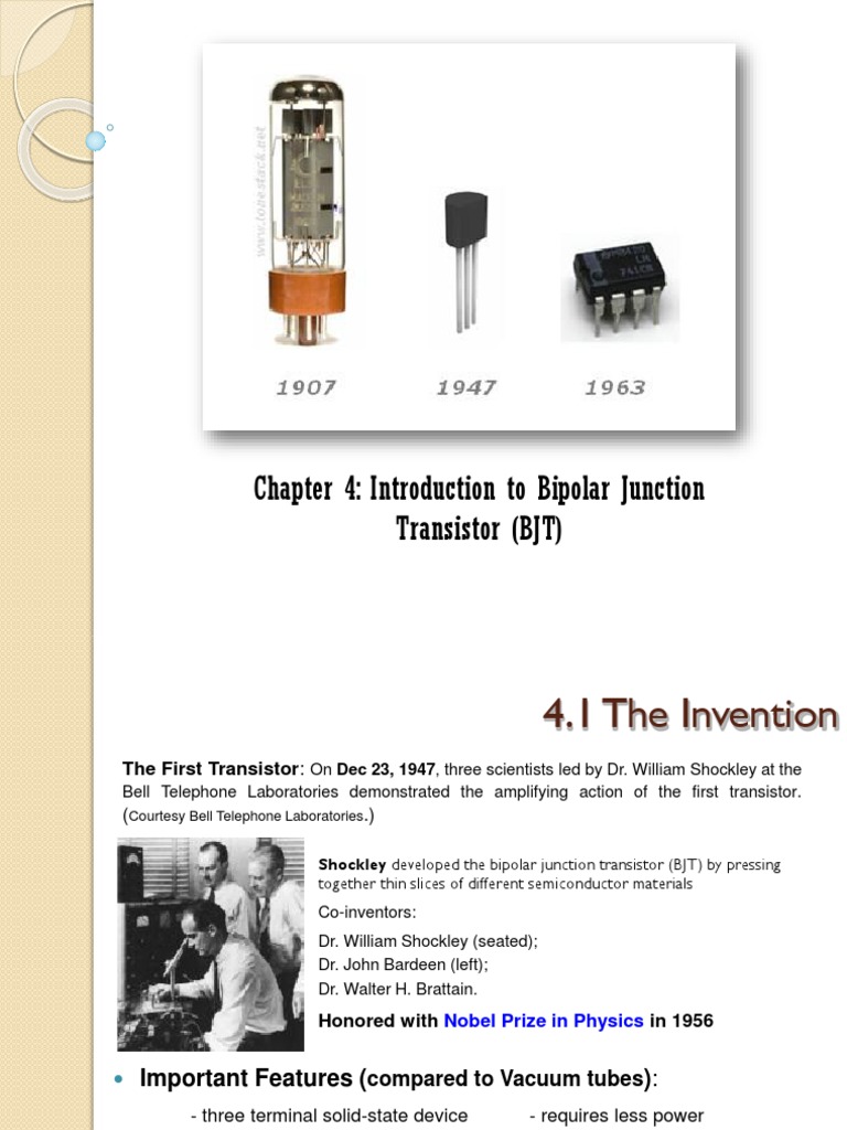 Chapter 4-Bipolar Junction Transistor (BJT) | PDF | Bipolar Junction Transistor | Transistor