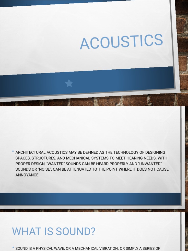 Acoustics and Lighting | PDF | Sound | Waves