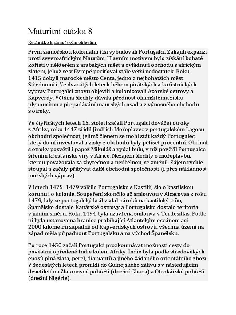 Maturitní-otázka-8 | PDF