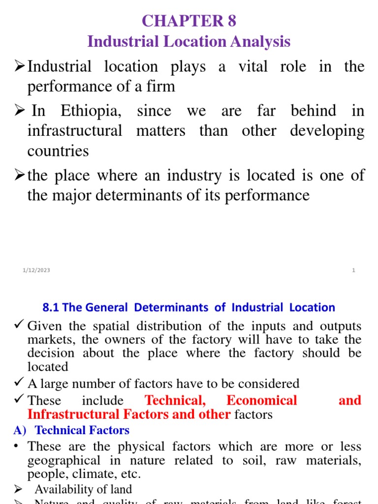 Industrial Location Analysis Factors | PDF | Cost Of Living | Profit ...