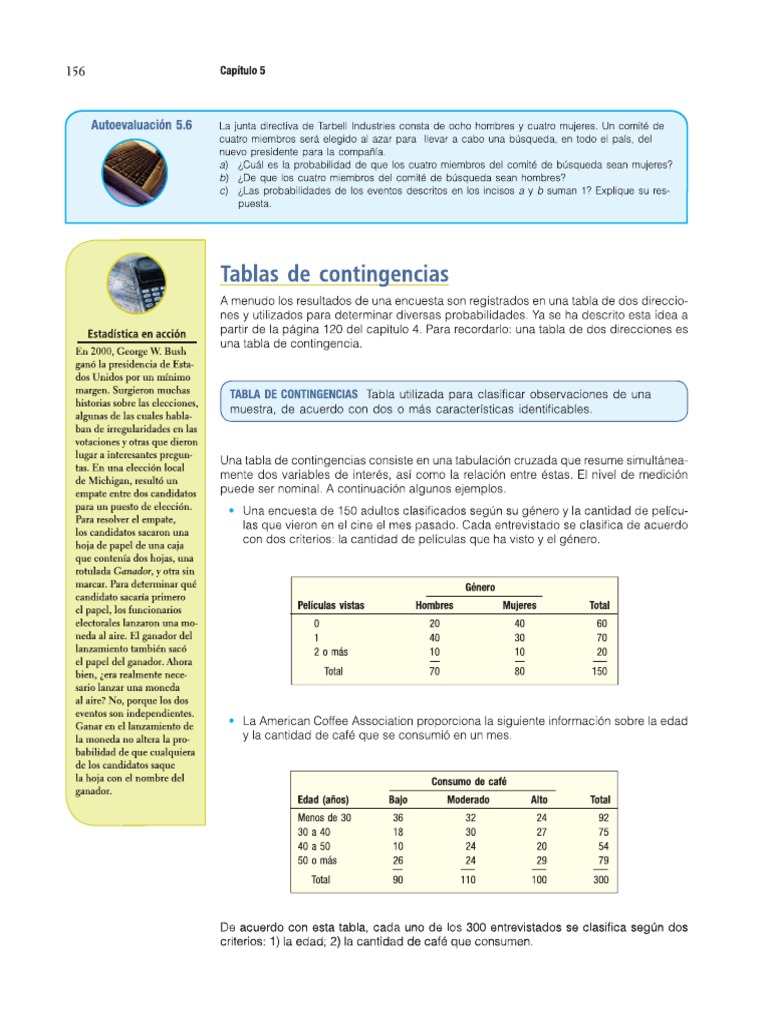 Tablas de Contingencia | PDF