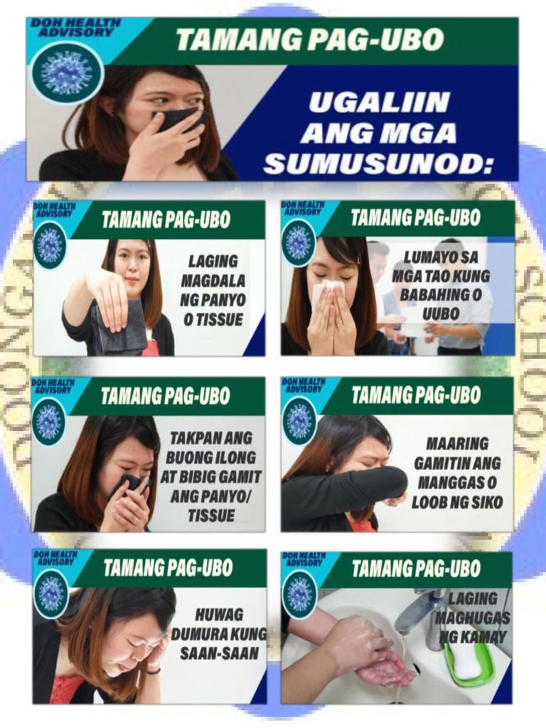 Mga Paraan NG Tamang Pag-Ubo | PDF