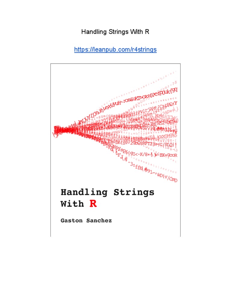 R String Handling Guide | PDF