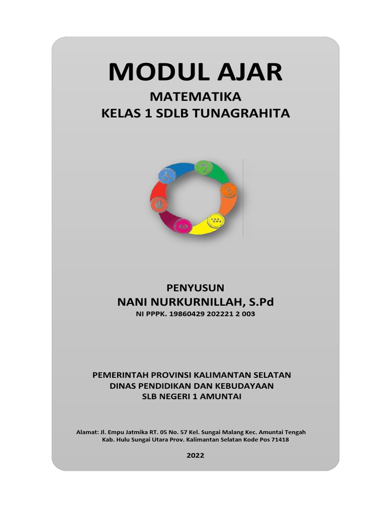 MODUL AJAR Kelas 1 Fase A - Matematika-NANI | PDF