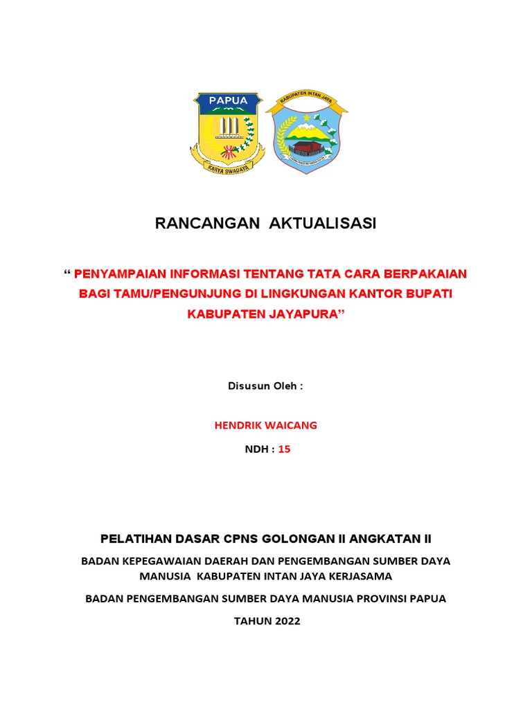 Contoh Rancangan Satpol PP | PDF