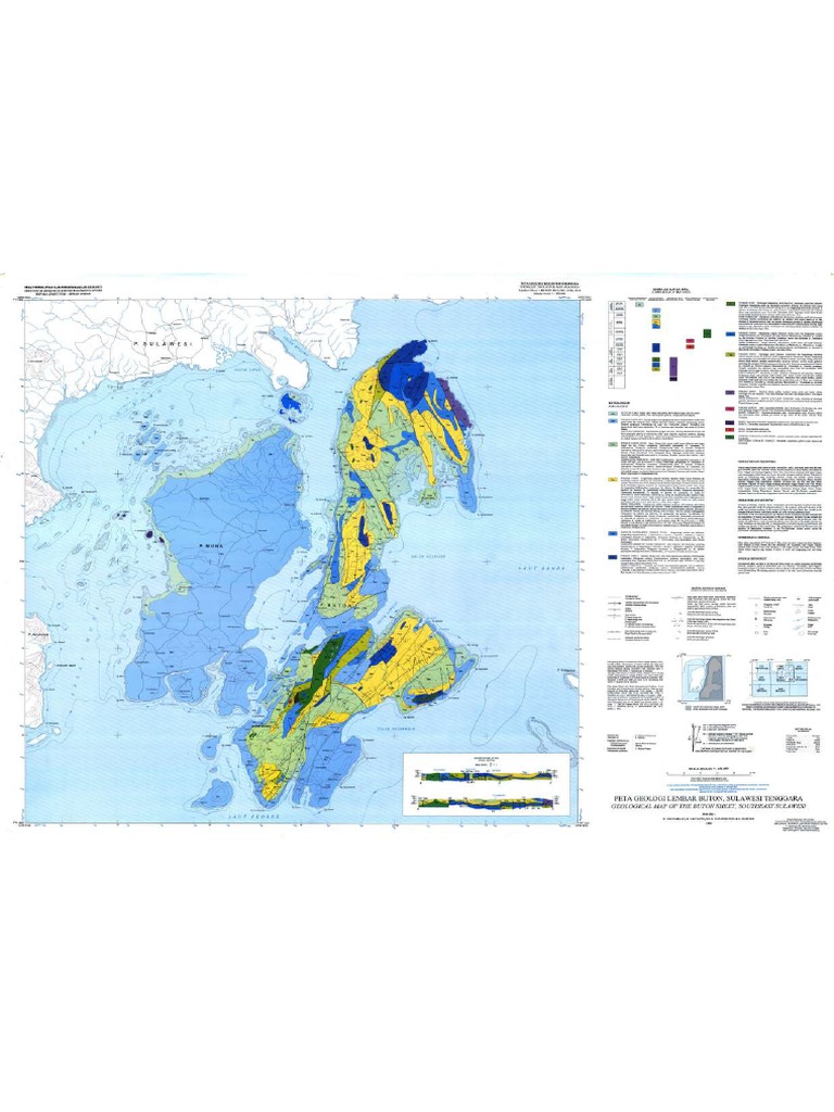 Peta Geologi 250.000 Lembar Buton1 | PDF