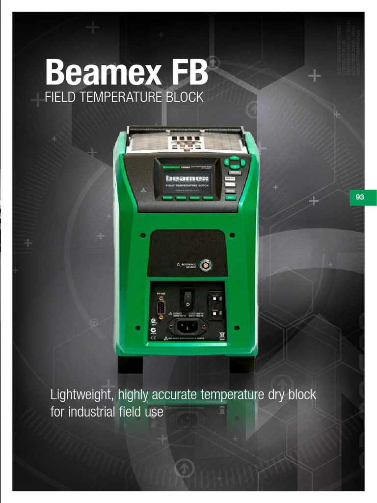Beamex FB Temperature Block Brochure ENG | PDF | Calibration | Thermometer