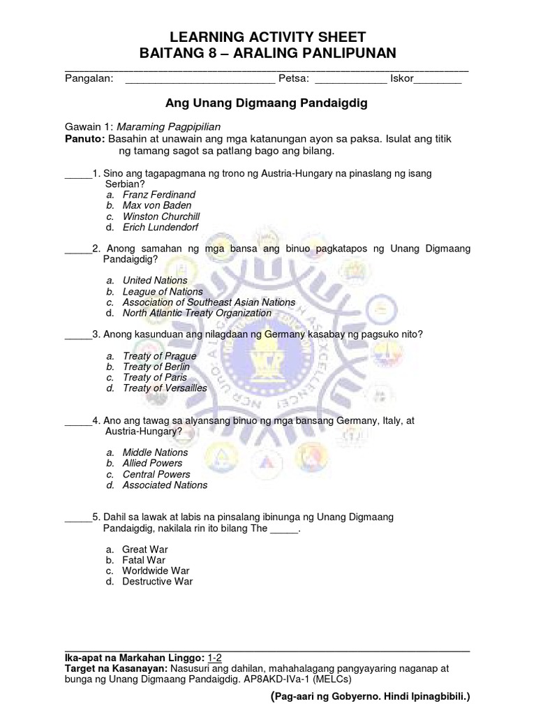 Ap 8 - Q4 - Las 1 RTP | PDF
