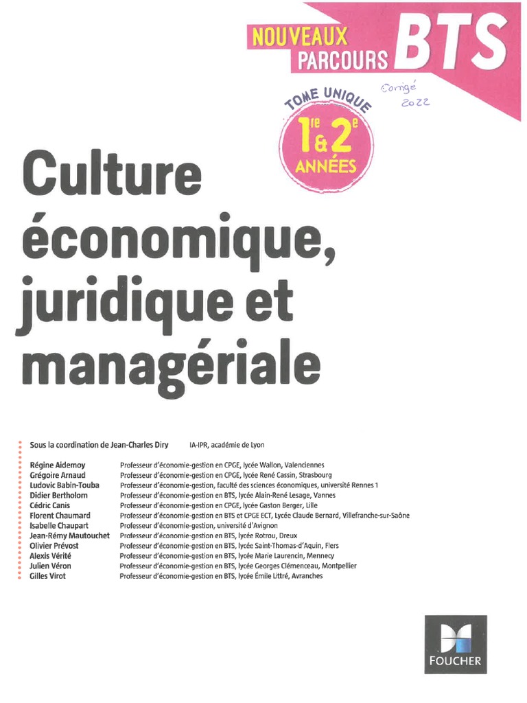 CEJM - Edition Foucher - Thème 1 | PDF